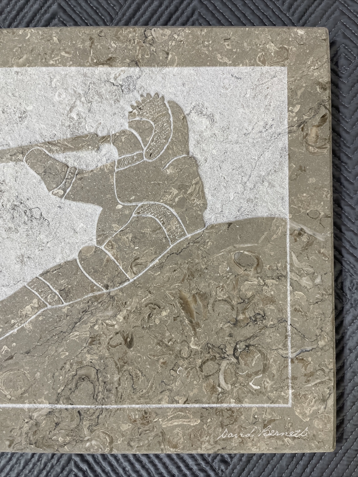 David Bernett “Polar Bear Hunter” Marble Sculpture 10” X 12” | eBay