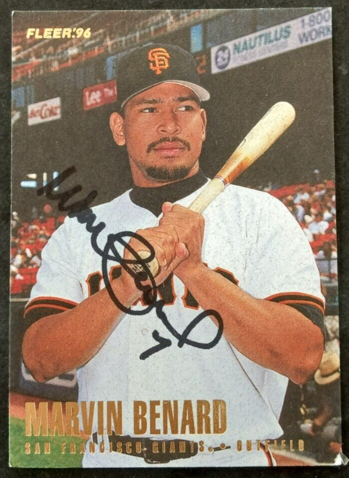1996 Fleer SIGNED: Marvin Benard, GIANTS #582 | eBay