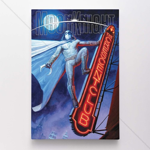 Moon Knight Poster Canvas Marvel Marc Spector Comic Book Cover Art ...