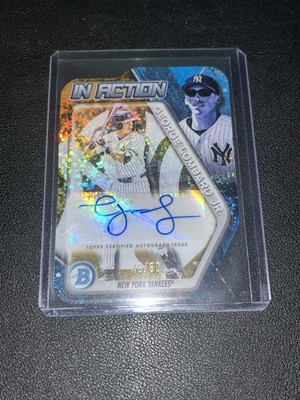 2025 Bowman Draft In Action George Lombard Jr Gold Auto /50 #BIA-GL ...