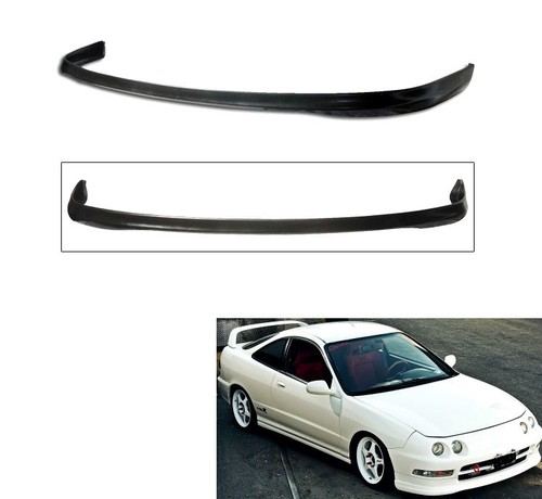 FOR 94-97 ACURA DC2 INTEGRA 2 4 DOOR TYPE R PU BLACK FRONT BUMPER LIP ...