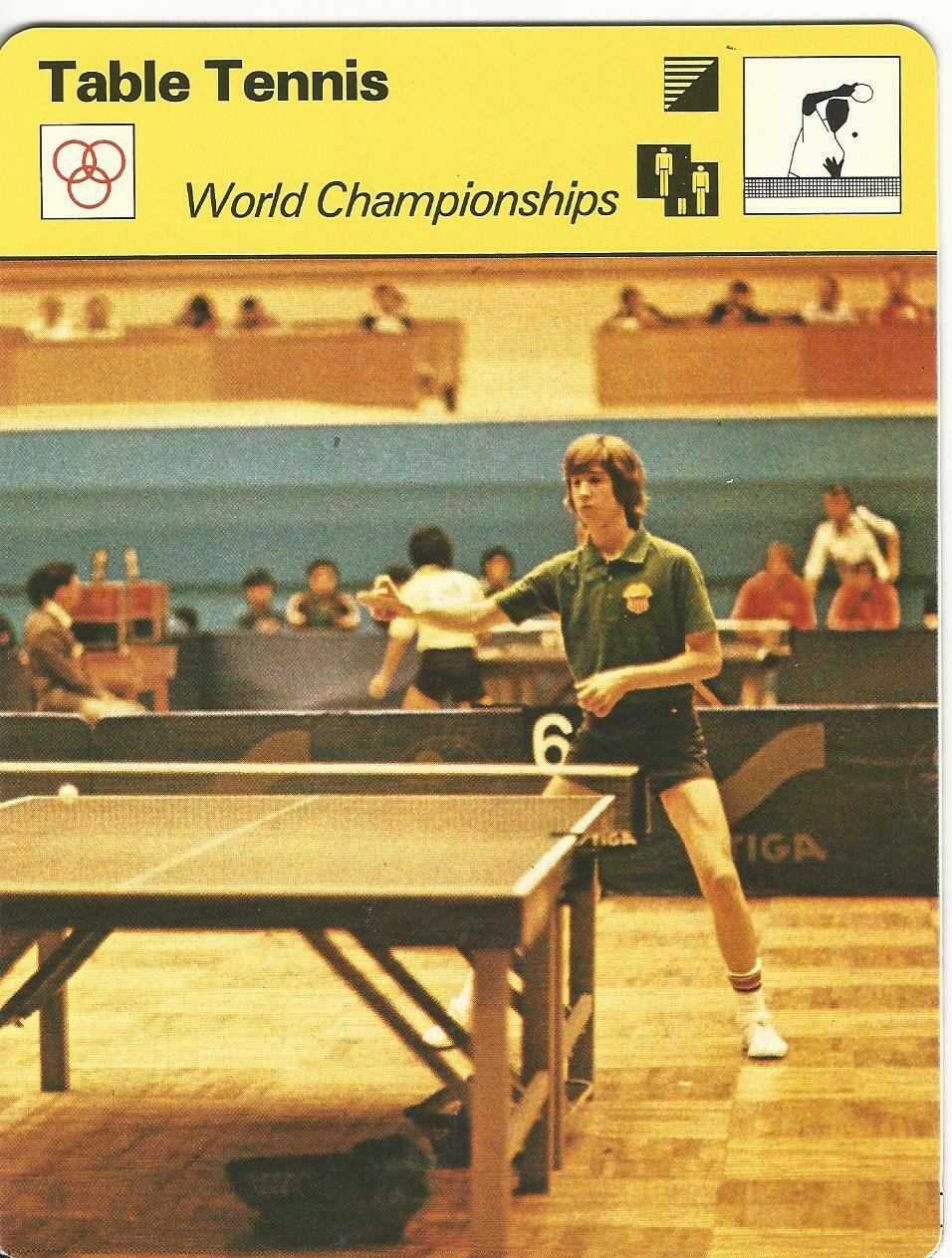 1977-79 Sportscaster Card, #83.14 Table Tennis, Eric Boggan | eBay