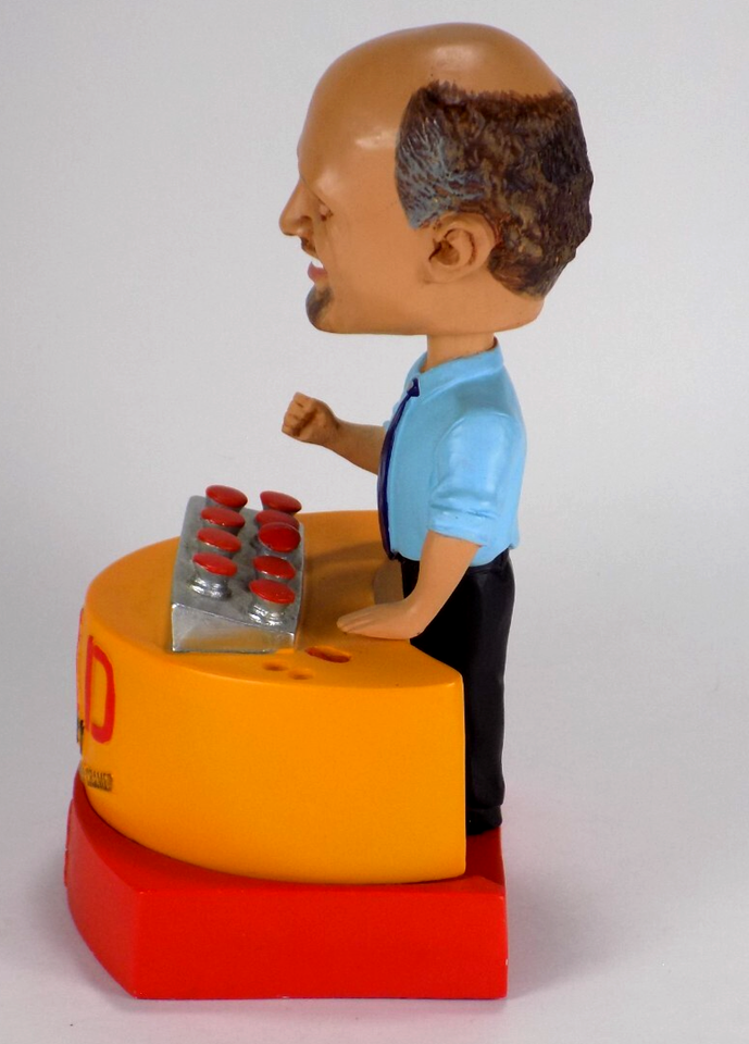 Jim Cramer Mad Money Soundboard Talking Bobblehead Figure NBC DAMAGE | eBay
