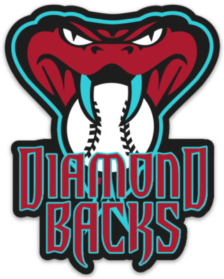Arizona Diamond Backs logo Type Serpent w/ Baseball MLB Baseball Die ...
