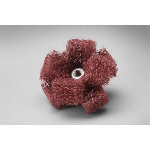 Scotch-Brite Cross Buff, 1-1/2 in x 1/2 in x 2 PLY x 8-32 High ...