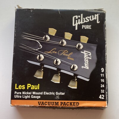 GIBSON PURE LES PAUL SEG-LP10 PURE NICKEL WOUND LIGHT GA ELECTRIC ...