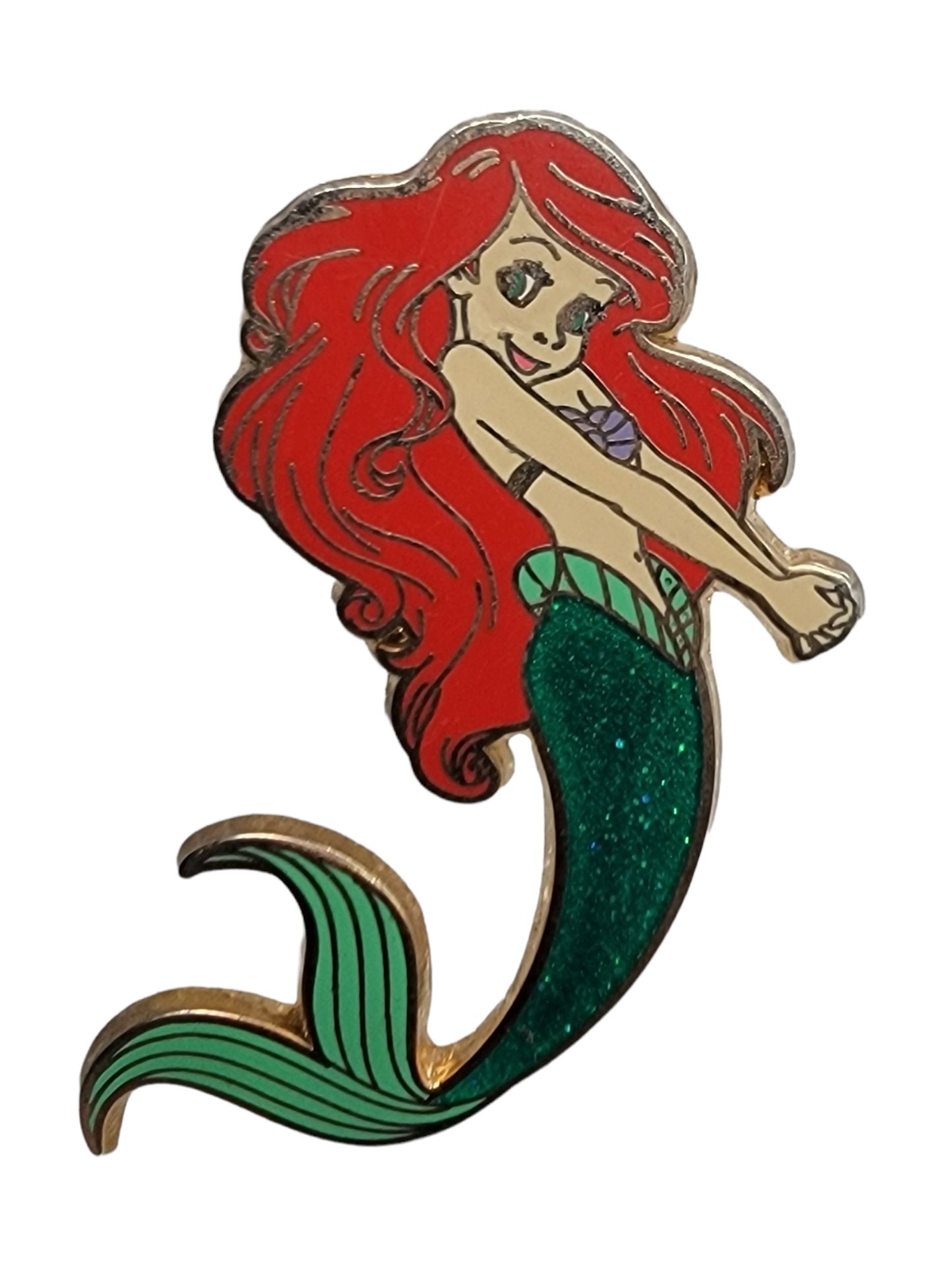 Disney Princess Ariel Mermaid Glitter Tail Trade Pin | eBay