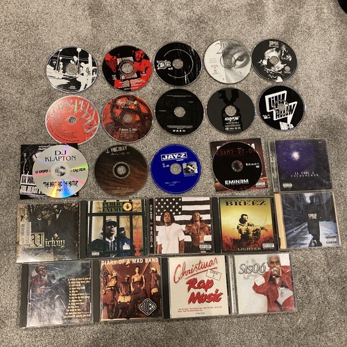 CD Lot Rap Hip-Hop R&B 24 Discs Public Enemy LL Cool J OutKast DMX Jay ...
