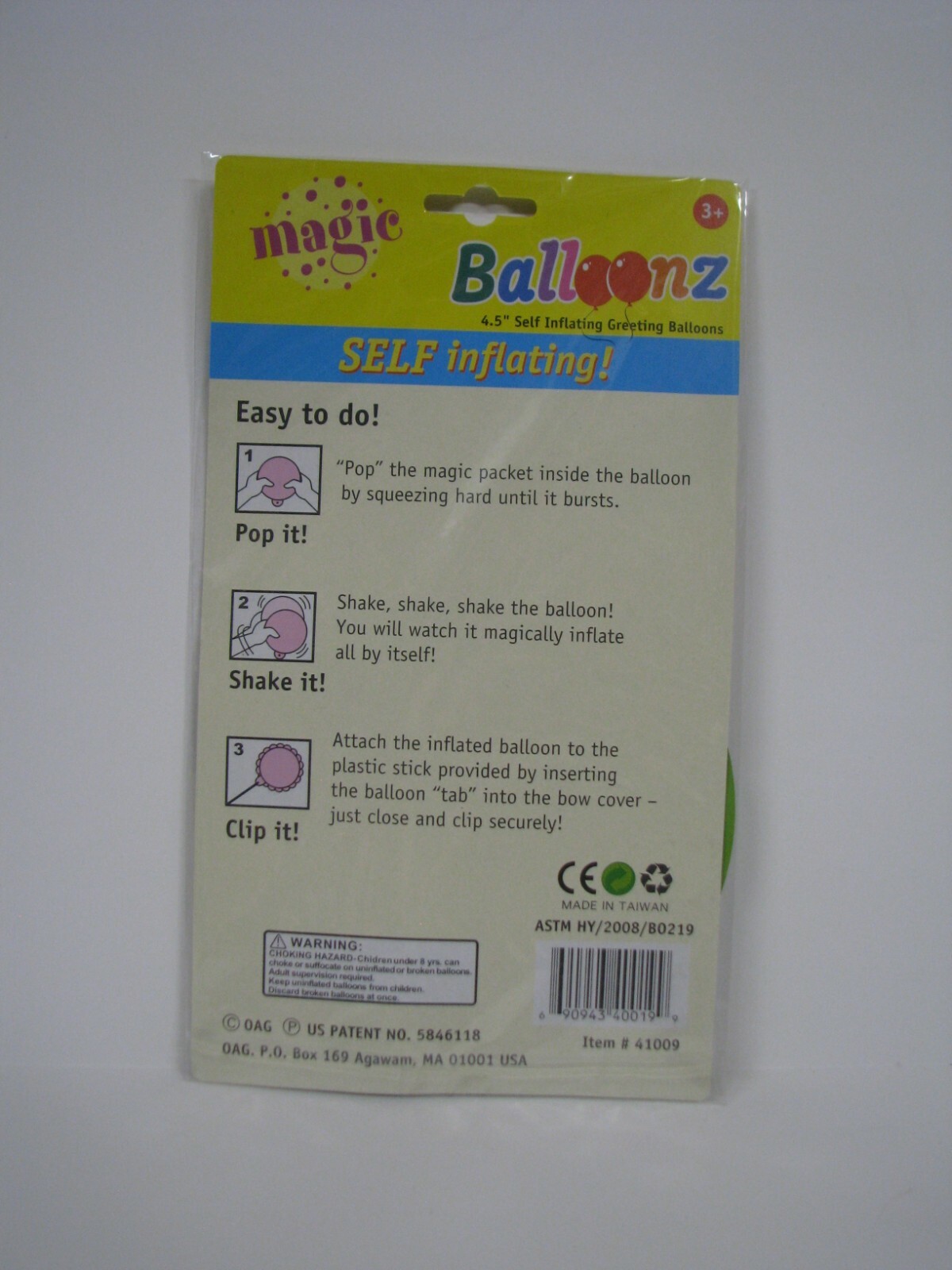 Self-Inflating Balloons with Sticks 4.5" Get Well Set of 6 | eBay