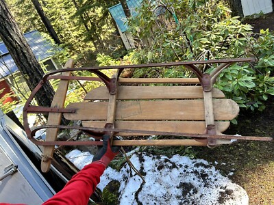 Vintage Champion Fastback Snow Sled - w/ Floating Steering - Gladding ...