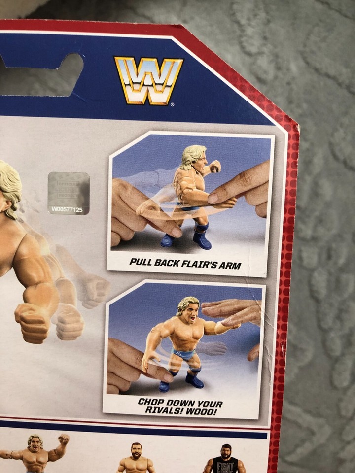 WWE Mattel Retro Ric Flair Series 4 Figure w/Defender Case Hasbro Style ...