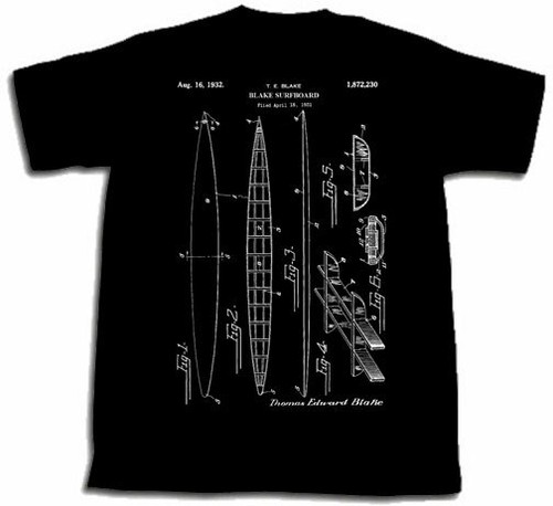 TOM BLAKE SURFBOARD PATENT SHIRT NEW TShirt S M L XL 2XL 3XL TSHIRT ...