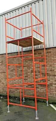 SCAFFOLD TOWERS 4' X 4' DIY 19'6ft WORKING HEIGHT, PPC SAFETY ORANGE ...