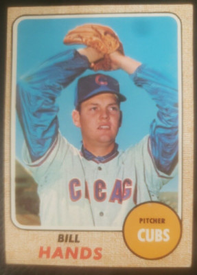 1968 Topps Bill Hands Chicago Cubs #279, Misprint on Back | eBay