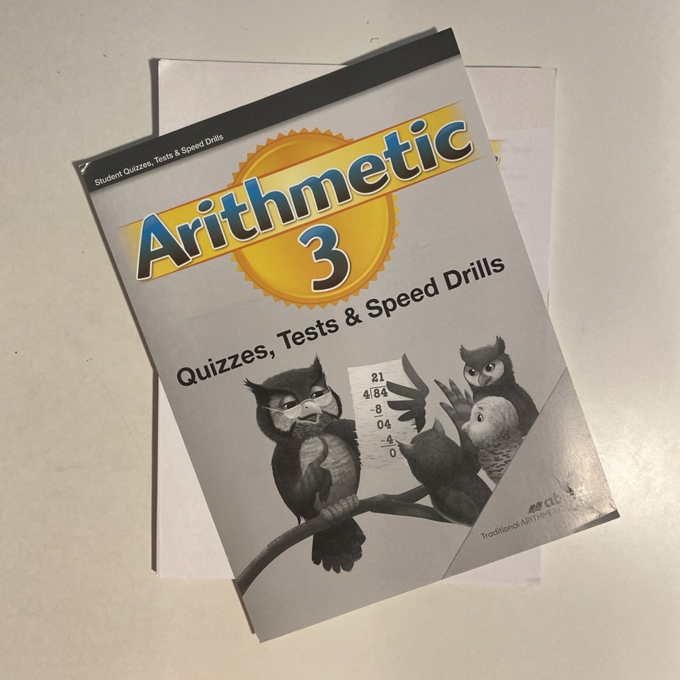 Abeka Arithmetic 3 Quizzes, Tests & Speed Drills Student Book 6th Ed ...