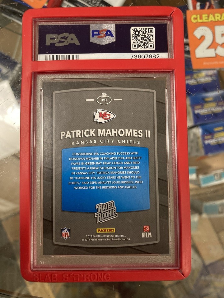 Patrick Mahomes Rated Rookie Silver Press Proof /100. Psa 9 | eBay