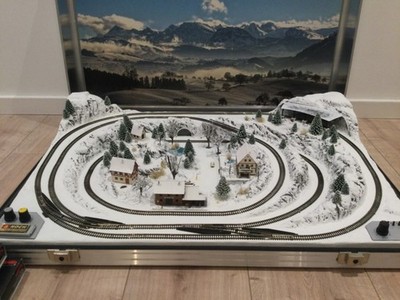 Noch 88308 Modellbahnkoffer Interlaken Märklin 1:220 Spur Z wie NEU ...
