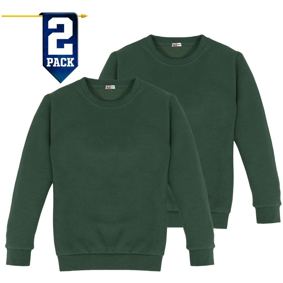 Girls Boys Green Scouts School Uniform Jumper Pack Of 2 Sweatshirt For ...