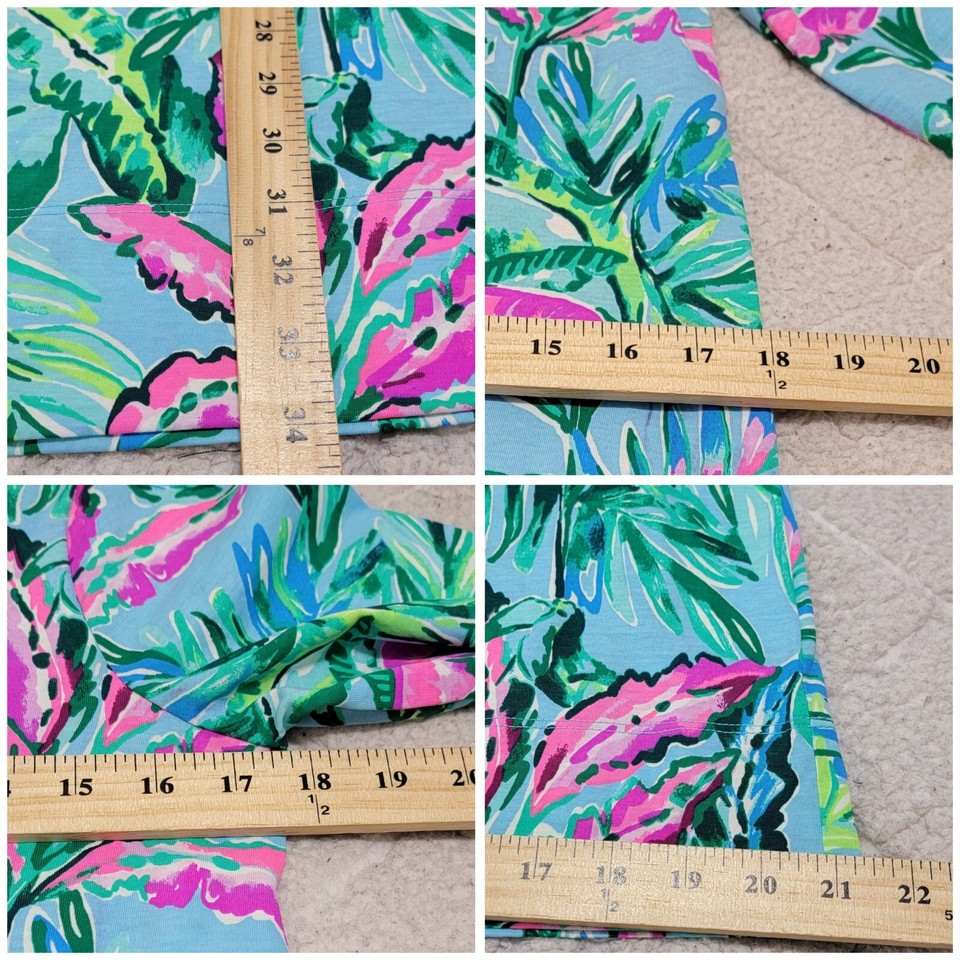 Lilly Pulitzer Women Blue In The Trees Linden Dress Porto 3/4 Sleeve ...