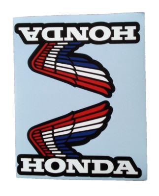 Tank Wing Decals Suitable For Honda Motorcycles(NC30 size red/white ...