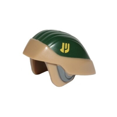 LEGO - Minifig, Helmet - Rebel Trooper w/ Dark Green Top & Yellow ...