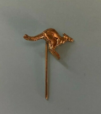 AUSTRALIAN GOLD COLOURED KANGAROO PIN | eBay Australia