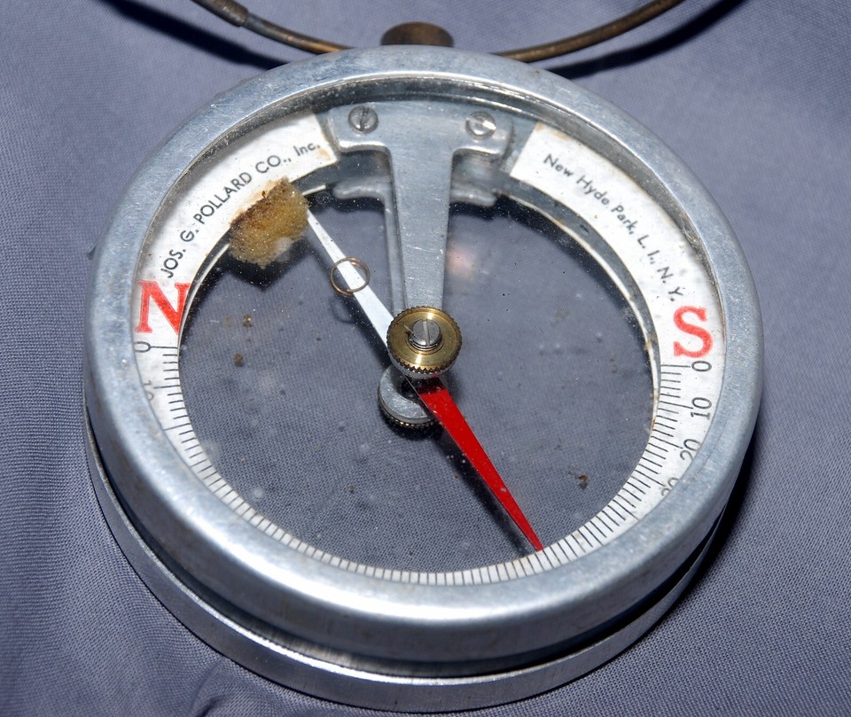 VINTAGE ENGINEER MINE COMPASS IN ORIGINAL BOX/PAPERS PRICE$$$$ REDUCED ...