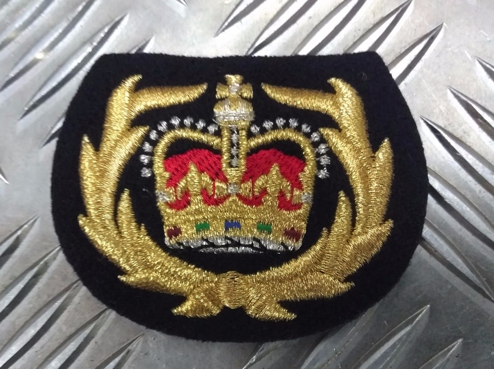 Genuine British Royal Navy RN Warrant Officer (WO2) Cuff / Sleeve Badge ...