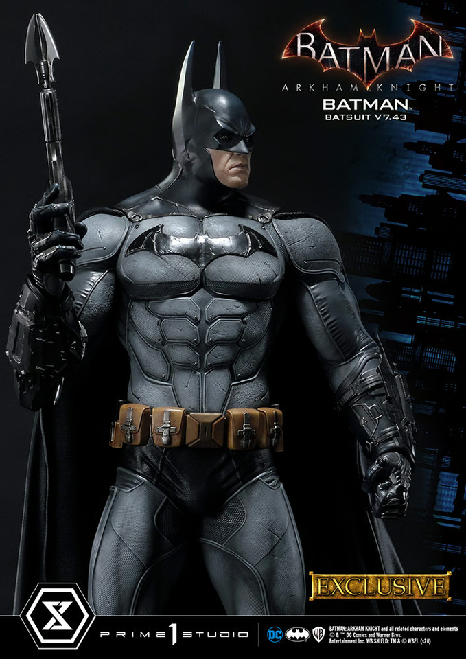 Sideshow Exclusive BATMAN ARKHAM KNIGHT BATSUIT V743 1:3 STATUE PRIME ...
