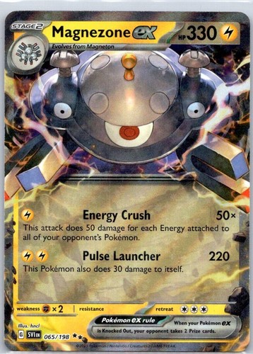 Magnezone ex 065/198 Double Rare Holo 2023 Pokémon Scarlet & Violet ...