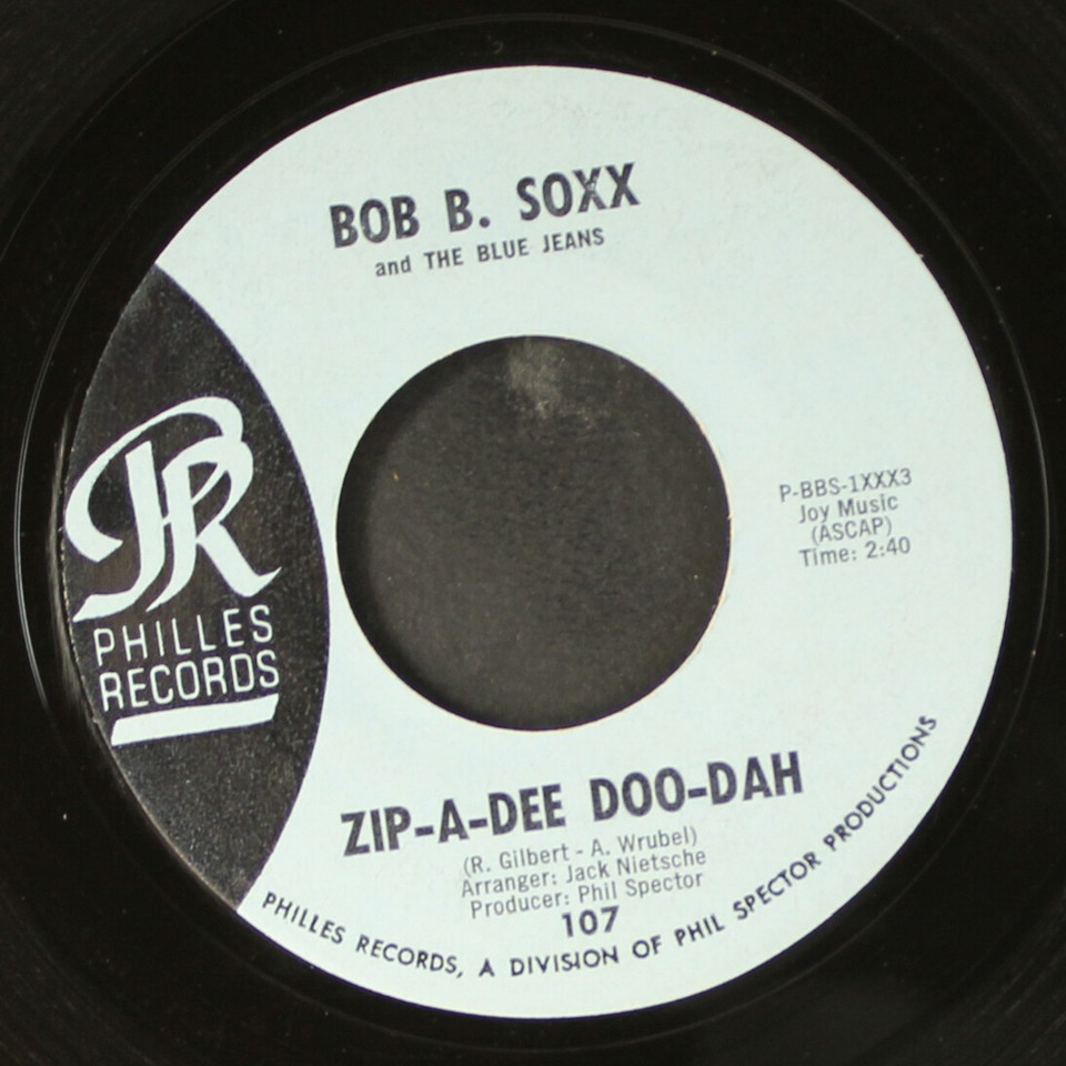BOB B. SOXX & BLUE JEANS: zip-a-dee doo-dah / flip and nitty PHILLES 7 ...