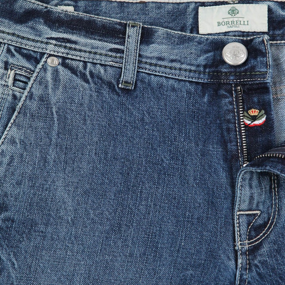 Luigi Borrelli Denim Blue Jeans - Super Slim - 33/49 - (PARJ0084C) | eBay