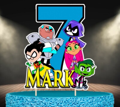 Teen Titans Go Cake Topper, Custom Cake Topper | eBay
