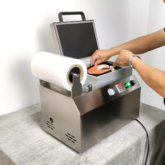 Vacuum Skin Packaging Machine (VSP) Tray Meat Skin Film Sealing Machine ...