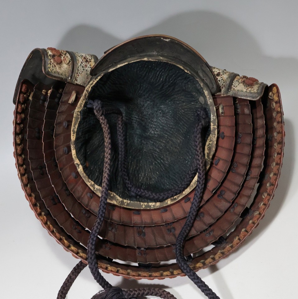 Japanese Samurai Red Iron Armor Yoroi kabuto Set Helmet Menpo Dragon ...