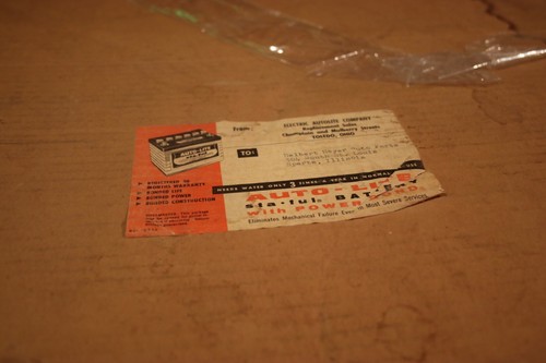 NOS Ford Mustang 1960's Autolite Sta Ful Battery sign 18x24. | eBay