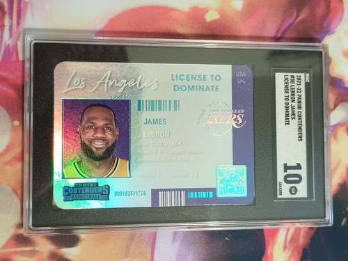 SGC 10 2021 LEBRON JAMES PANINI CONTENDERS #30 LICENSE TO DOMINATE CASE ...