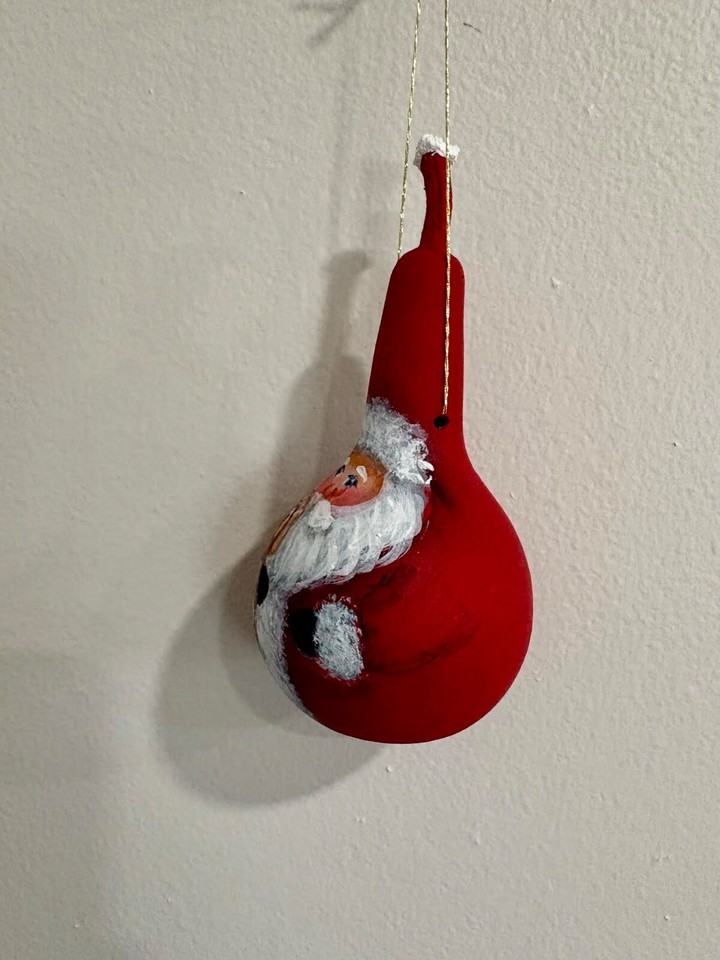 Cockapoo and Santa Original Hand Painted Christmas Ornament / Ann ...