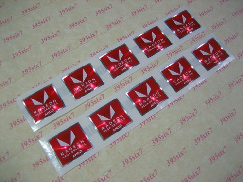 AMD RADEON VEGA GRAPHICS STICKER (16.5mm x 19.5mm) - 10 PCS | eBay