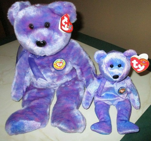 2001, CLUBBY IV, Original Ty Beanie Baby & Beanie Buddies Set, NWT ...