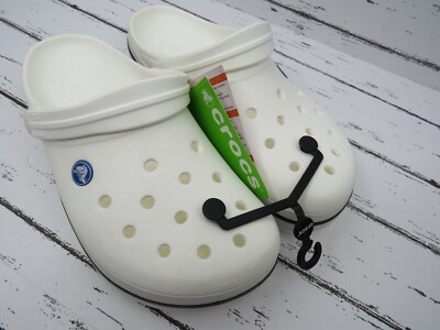 CROCS UNISEX CROCBAND 11016-100 WHITE SANDALS US M8/ W10 | eBay