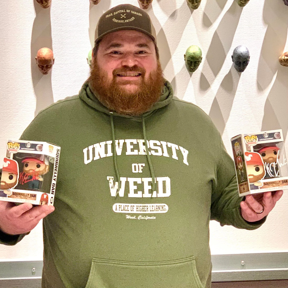 Letterkenny K. Trevor Wilson Autographed Squirrelly Dan Funko Pop ...