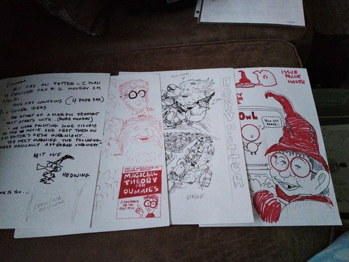 Artwork By Duck Edwing - For Mad Magazine Cover Ideas, Morphing - Harry ...