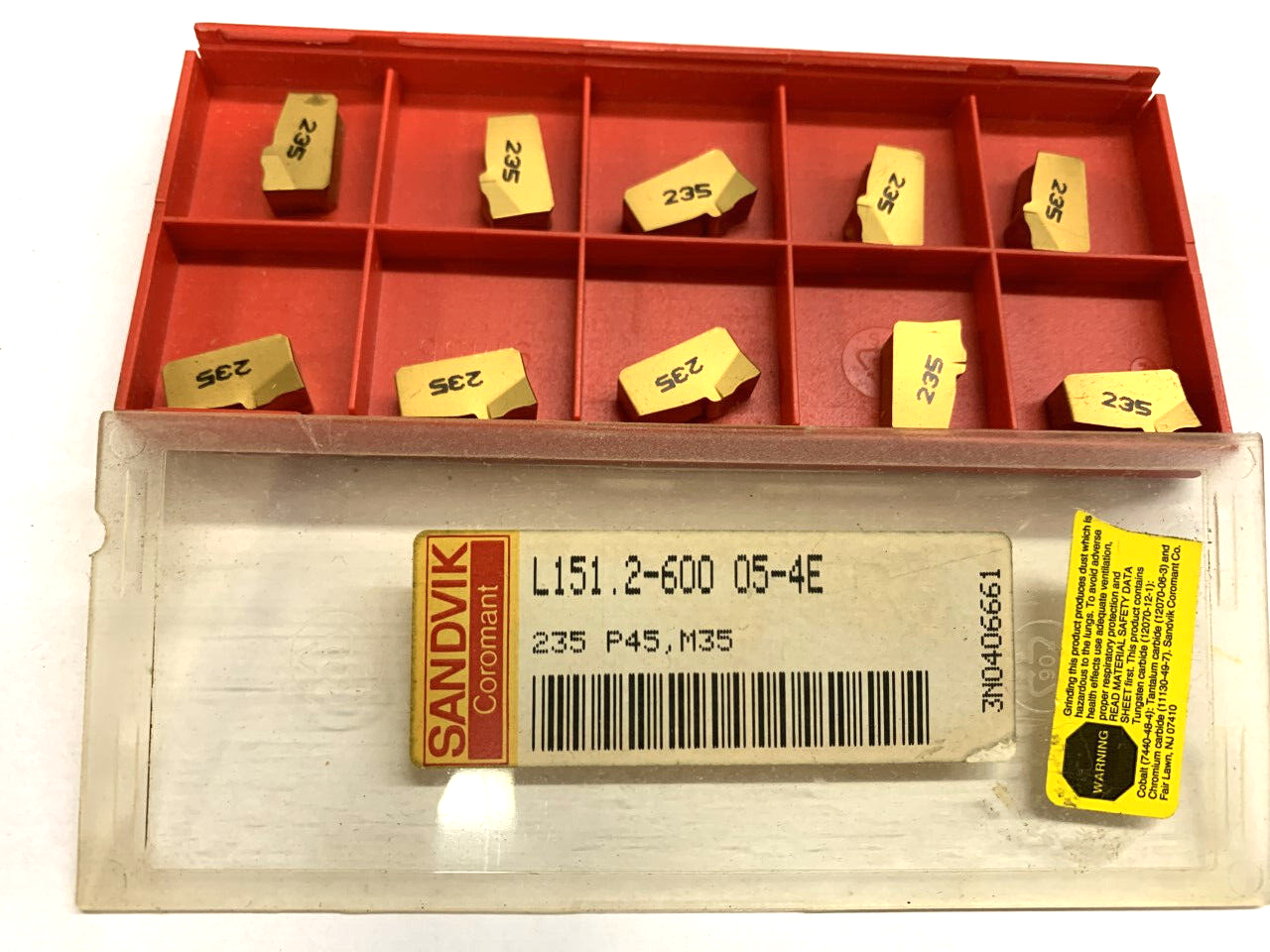 (10 PCS) SANDVIK L151.2-600 05-4E GRADE:235 CARBIDE INSERTS | eBay