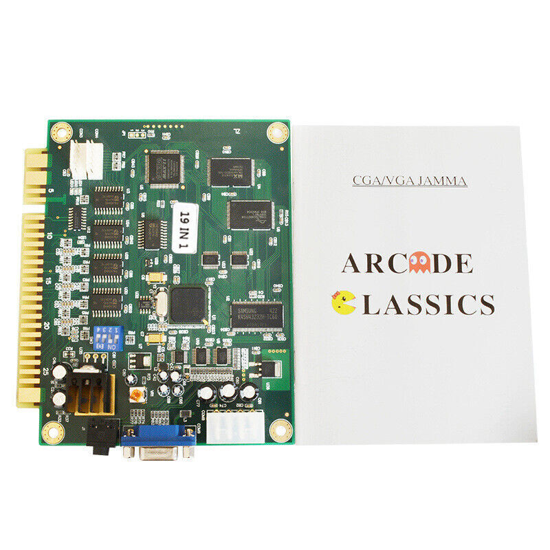 19 in 1 Horizontal Multicade Arcade Multigame Board FOR JAMMA Video ...