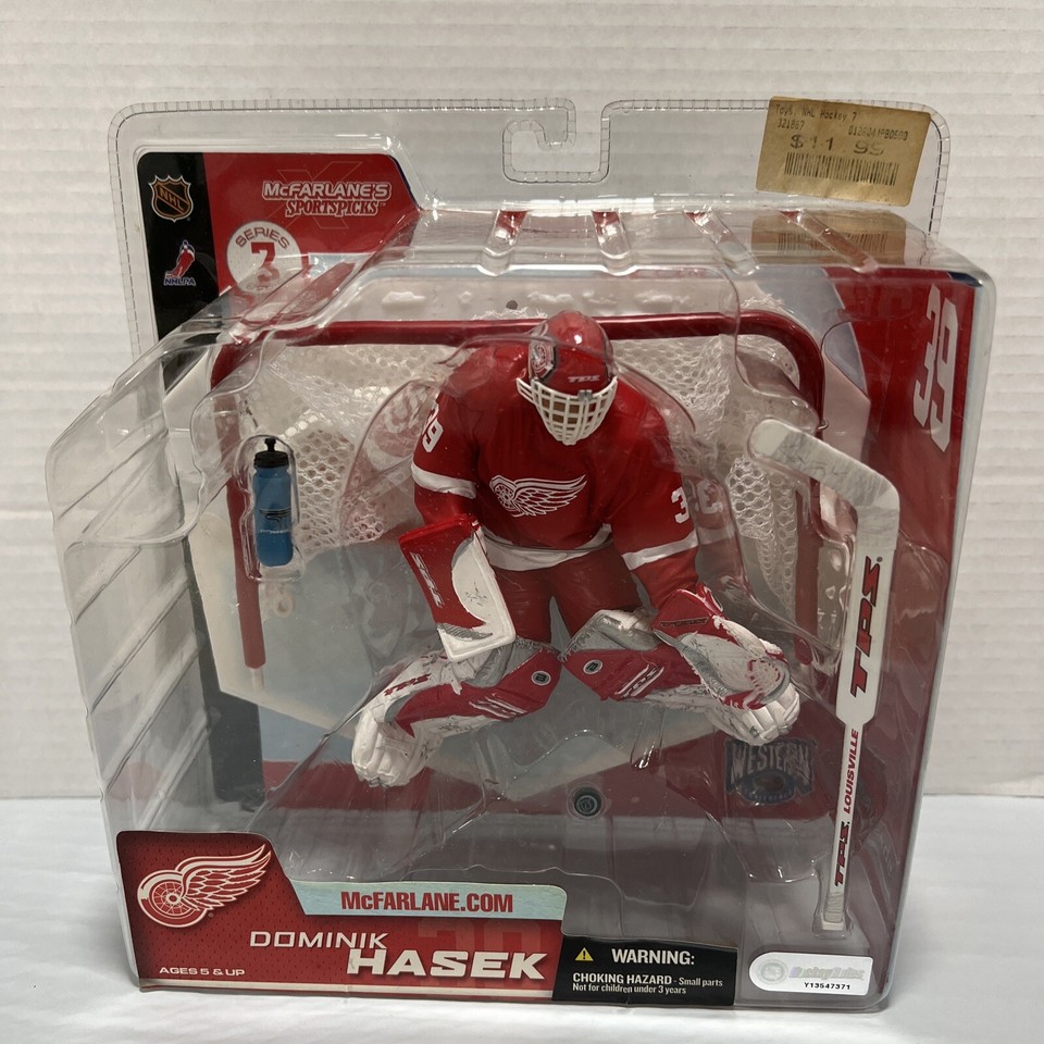 2001 Dominik Hasek McFarlane NHL Series 7 Figure Home Jersey Detroit ...
