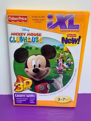 Fisher Price IXL Learning System Software Mickey Mouse Clubhouse CD-ROM ...