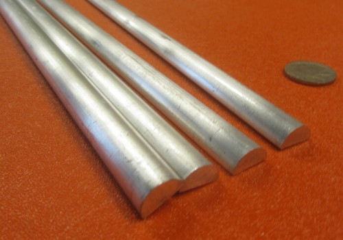 Aluminum Half Round Rod (.500") 1/2" Dia, x 3 Foot Length, 4 units | eBay