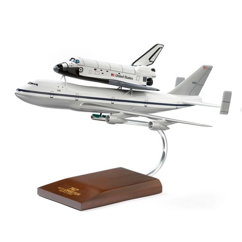 NASA Boeing 747 + Space Shuttle Discovery Desk Display Model 1/200 SC ...