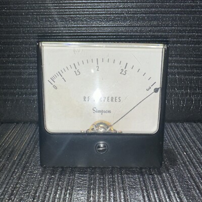 💥RF AMPERES SIMPSON 0-3 AMPS💥 | eBay